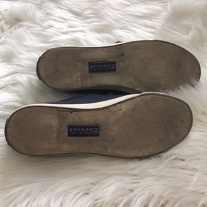 Sperry | Shoes | Sperry Top Sider Navy Blue Slip On Canvas Shoe | Poshmark